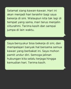 25 Kata-kata Pamitan Resign Kerja yang Sopan dan Berkesan