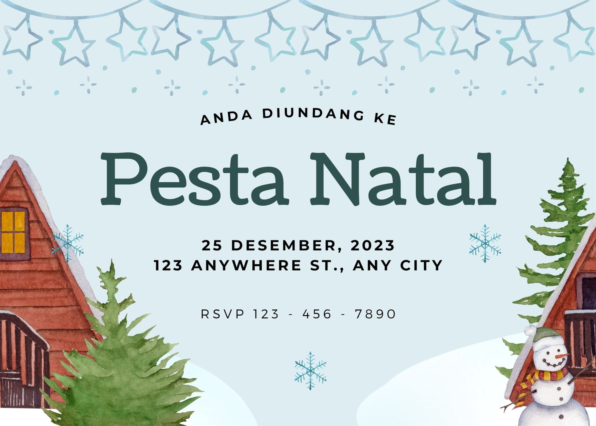 10 Contoh Undangan Natal 2023 Terbaru, Mudah Bikinnya!