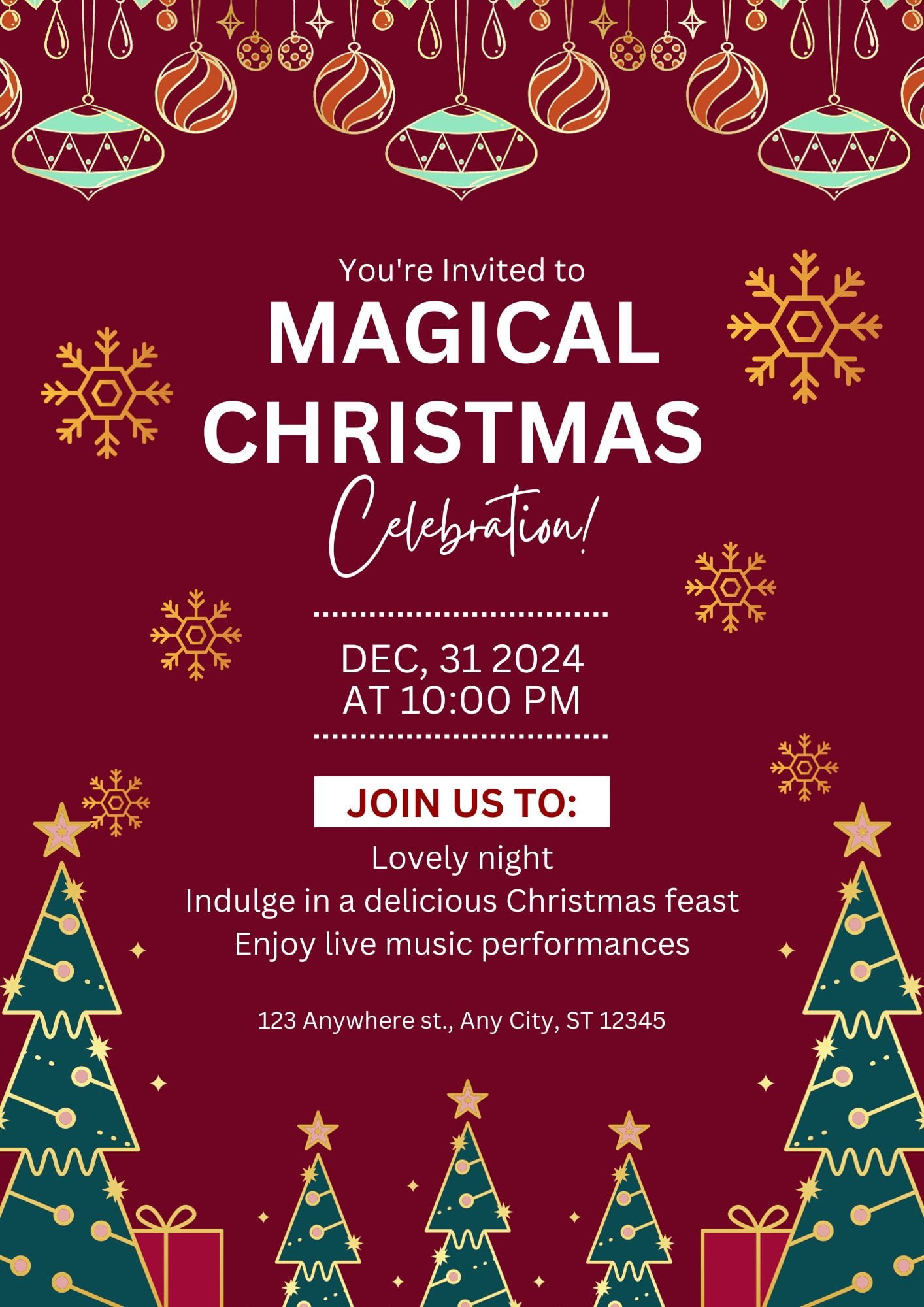 10 Contoh Undangan Natal 2023 Terbaru, Mudah Bikinnya!