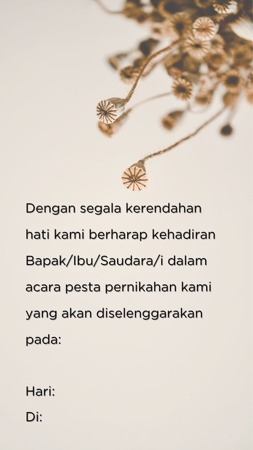 24 Kata-kata Undangan Pernikahan Lewat WA, Formal dan Islami