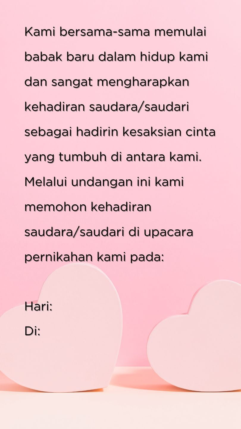 24 Kata-kata Undangan Pernikahan Lewat WA, Formal dan Islami