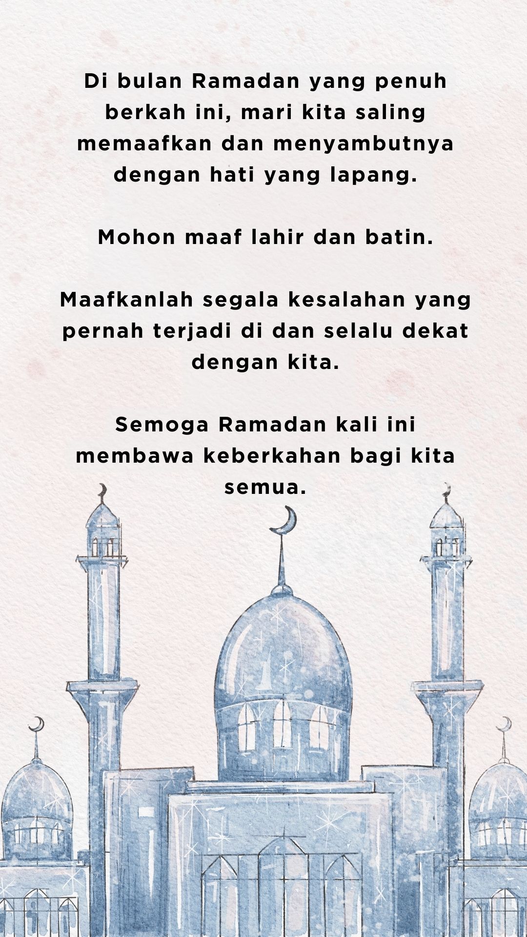 24 Kata-kata Mohon Maaf Menyambut Bulan Ramadhan